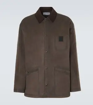 Loewe Suede-trimmed Jacket
