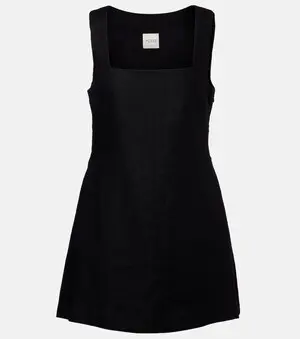 Posse Alice Linen Mini Dress - Black