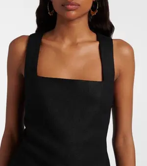 Posse Alice Linen Mini Dress - Black