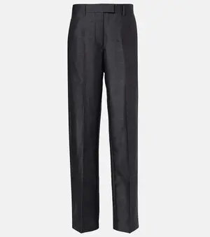 Miu Miu Mohair And Wool Straight Pants