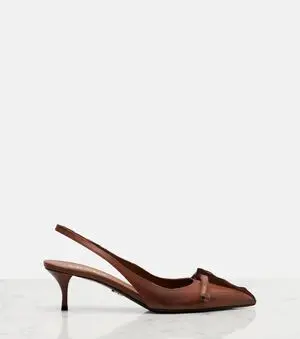 Prada Leather Slingback Pumps