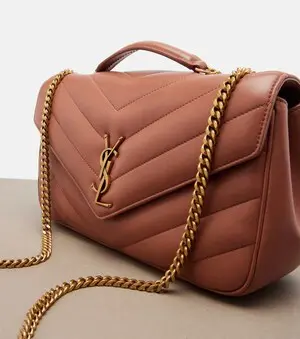 Saint Laurent Loulou Medium Shoulder Bag - Brown