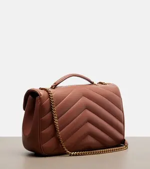 Saint Laurent Loulou Medium Shoulder Bag - Brown