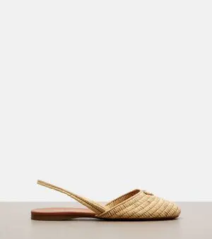 Prada Crochet Slingback Flats