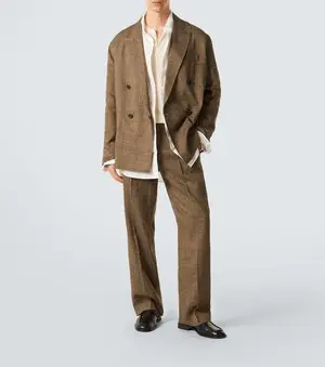 Our Legacy Linen, Silk, And Cotton Straight Pants