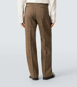 Our Legacy Linen, Silk, And Cotton Straight Pants
