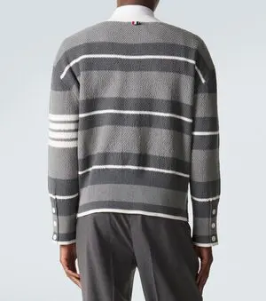 Thom Browne Striped Cotton Cardigan