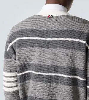 Thom Browne Striped Cotton Cardigan