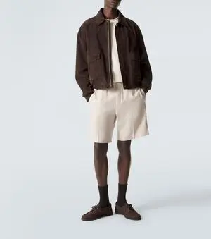 John Lobb Foil Suede Boat Shoes