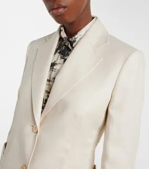 Max Mara Volonta Linen Blazer - White