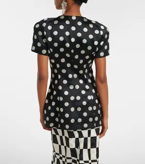 Dries Van Noten Polka-dot Double-breasted Blazer