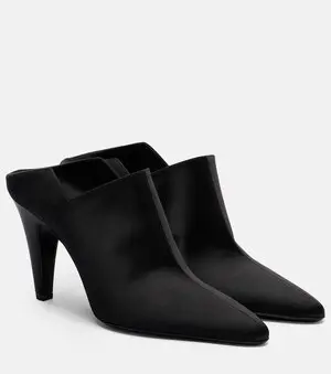Alaïa Cone Satin Mules