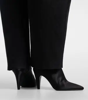 Alaïa Cone Satin Mules