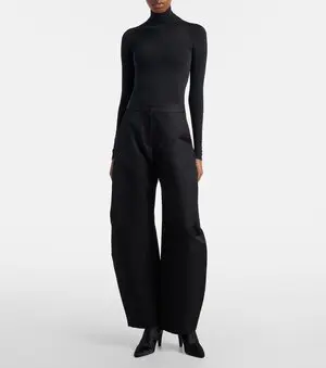 Alaïa Cone Satin Mules