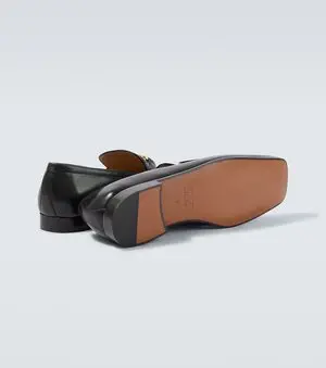 Valentino Garavani Vlogo Leather Loafers