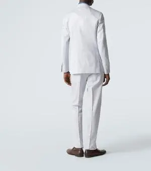LARDINI Wool, Silk And Linen Suit