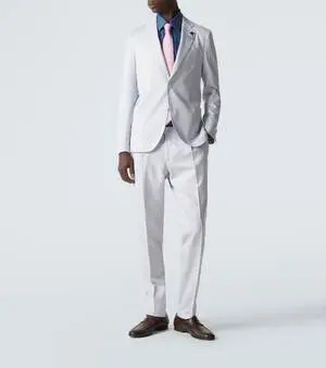 LARDINI Wool, Silk And Linen Suit