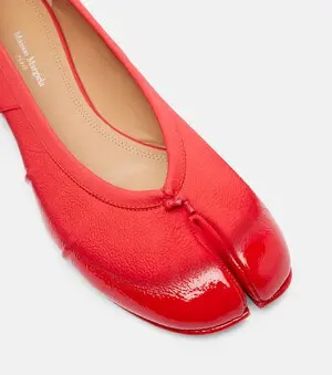 MAISON MARGIELA Tabi Patent Leather Ballet Flats