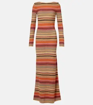 Faithfull The Brand Notturna Striped Maxi Dress - Multicoloured