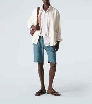 Kiton Linen Shorts