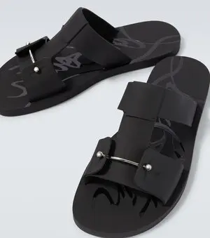 CHRISTIAN LOUBOUTIN Zakouski Slides In /grizzly