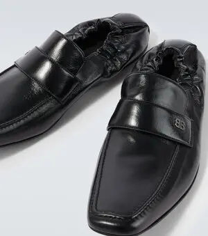 Balenciaga Palermo Leather Loafers - Black