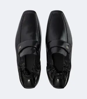 Balenciaga Palermo Leather Loafers - Black
