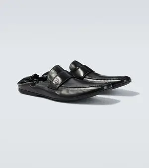 Balenciaga Palermo Leather Loafers - Black