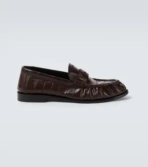 Saint Laurent Almond Toe Loafers For Men