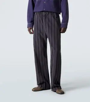 MAISON MARGIELA Striped Wide-leg Pants