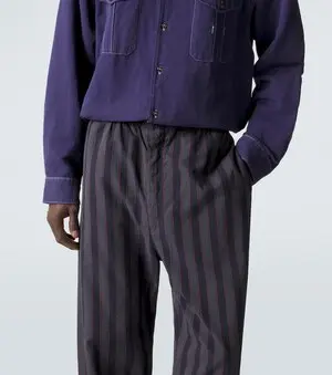 MAISON MARGIELA Striped Wide-leg Pants