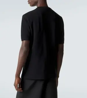 Prada Logo Cotton T-shirt - Black