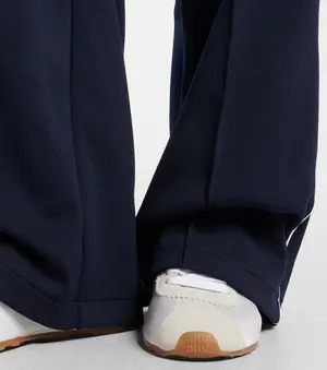 Miu Miu Plume Suede-trimmed Sneakers - White