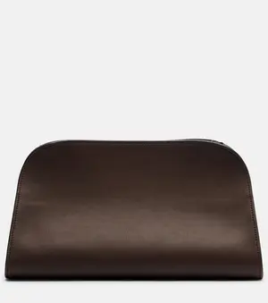 THE ROW Peggy Small Leather Clutch