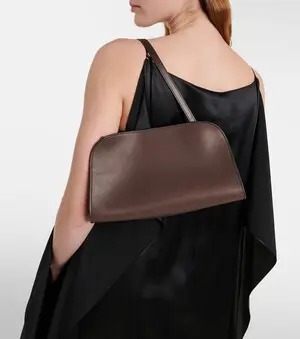 THE ROW Peggy Small Leather Clutch