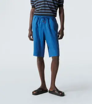 Kiton Linen Shorts - Blue