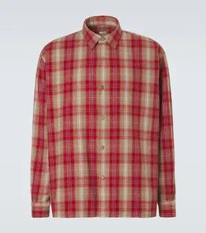 A.PRESSE Vintage Cotton And Silk Twill Shirt - Red