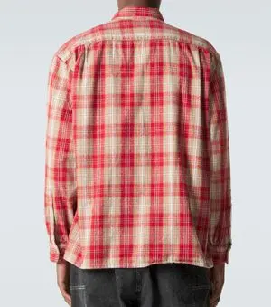 A.PRESSE Vintage Cotton And Silk Twill Shirt - Red
