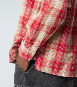 A.PRESSE Vintage Cotton And Silk Twill Shirt - Red
