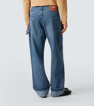 Simone Rocha Crystal-embellished Straight Jeans