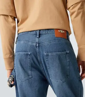 Simone Rocha Crystal-embellished Straight Jeans