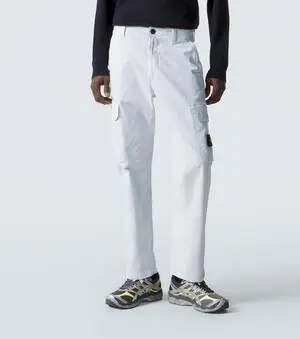 Stone Island Compass Cotton Twill Cargo Pants