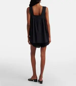 Posse Ezra Broderie Anglaise Cotton Shorts