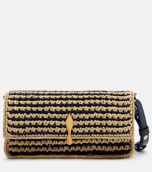 CHRISTIAN LOUBOUTIN Bettina Mini Crochet Clutch - Beige