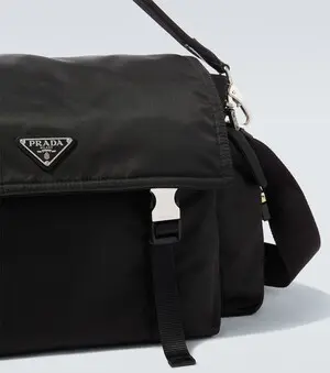 Prada Re-nylon Messenger Bag - Black