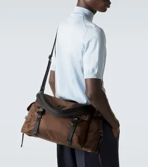 Prada Re-nylon Messenger Bag - Brown