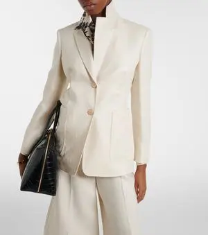 Max Mara Volontà Linen Blazer - White