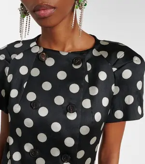 Dries Van Noten Polka-dot Double-breasted Blazer