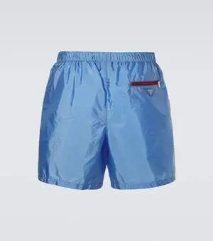 Prada Re-nylon Swim Trunks - Blue