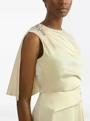 Erdem Draped Embellished Dress